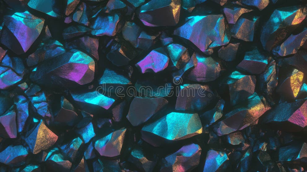 Vivid Peacock Ore Texture with Iridescent Colors and Chaotic Patterns ...