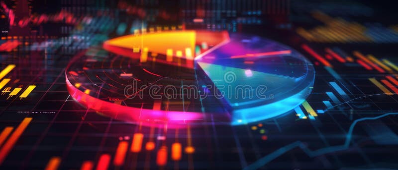 Vivid Pie Chart on a Digital Analytics Dashboard a Beacon in the Data ...