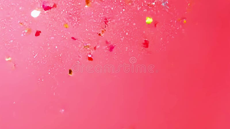 Vivid Pink Celebration with Colorful Confetti Explosion for Festive ...