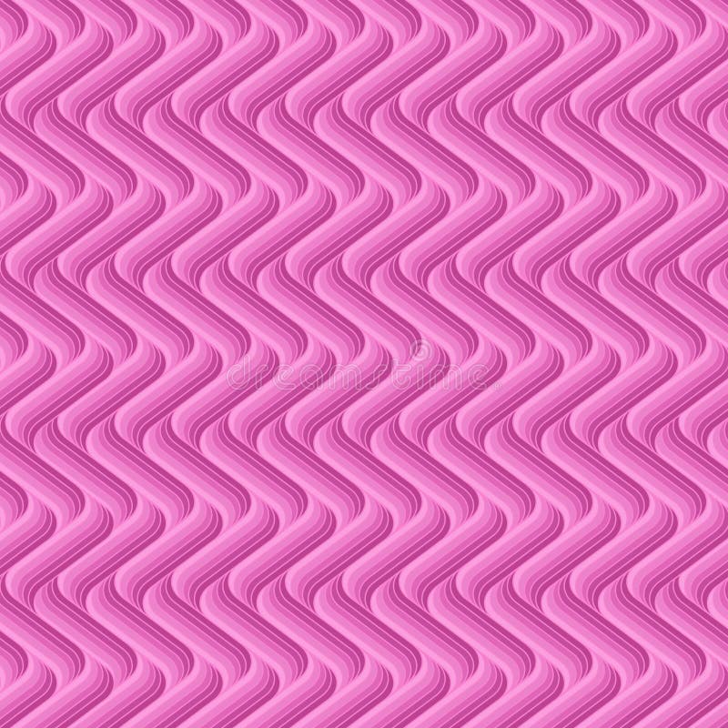 Vivid Pink Curved Lines Seamless Pattern Stock Vector - Illustration of ...