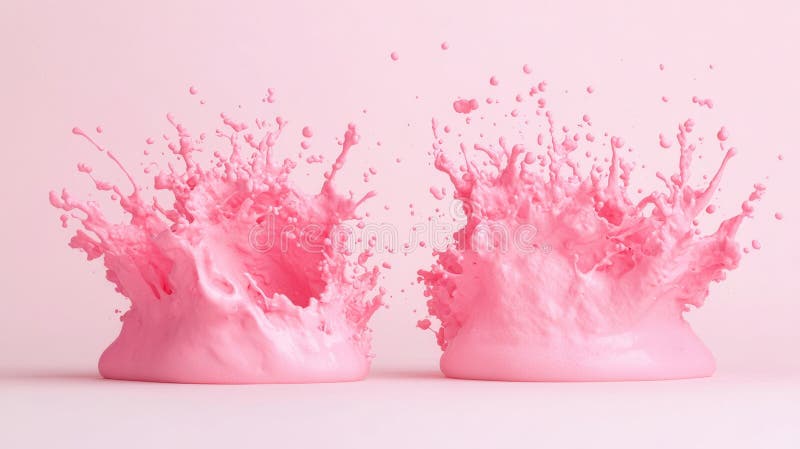 Vivid Pink Forming and Dynamically Across a Matching Pink Background ...