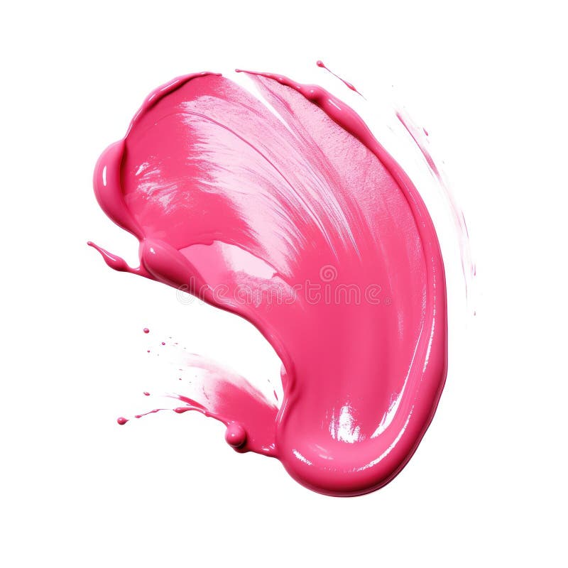 Vivid Pink Paint Splash. Pink Paint Stroke Stock Photo - Image of ...