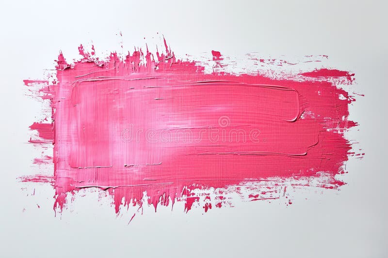 A Vivid Pink Paint Stroke Creates a Striking Rectangular Shape on a ...