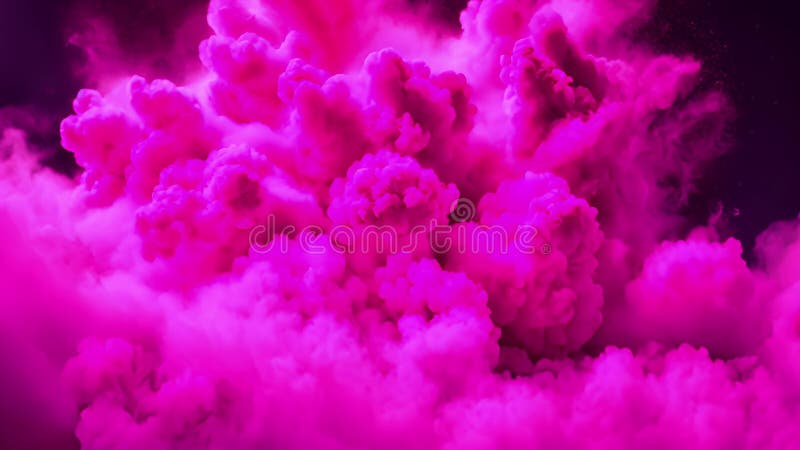 Vivid pink smoke clouds stock footage. Video of artistic - 312641174