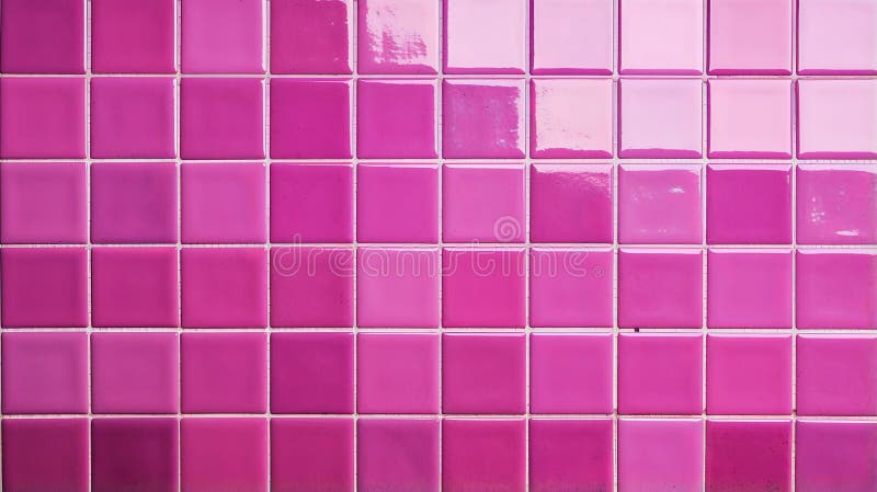 Vivid Pink Tile Wall Texture with Glazed Surfaces and Subtle Chromatism ...
