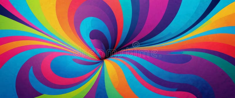Vivid Psychedelic Spiral Pattern Stock Illustration - Illustration of ...