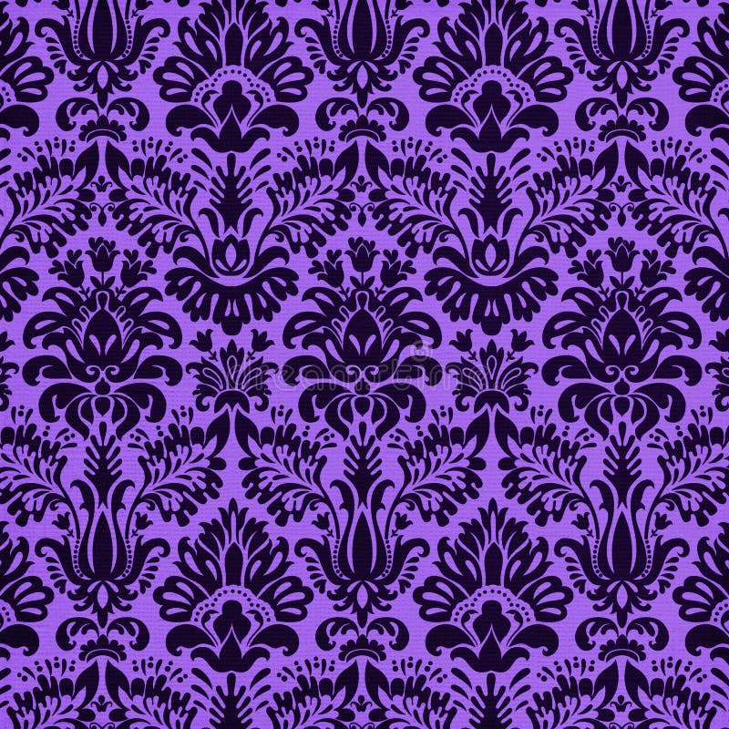 Vivid purple damask stock illustration. Illustration of black - 27206098