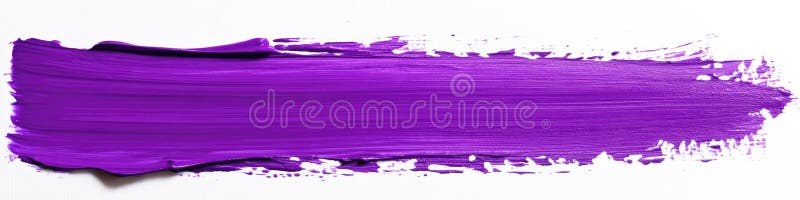 Vivid Purple Paint Brush Stroke Creating a Striking Visual Effect on a ...