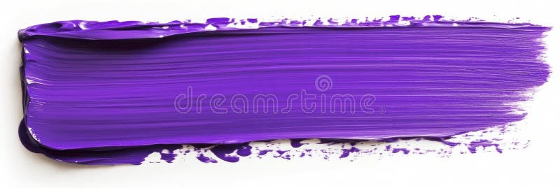 Vivid Purple Paint Stroke Creates an Expressive Mark on a Clean Surface ...