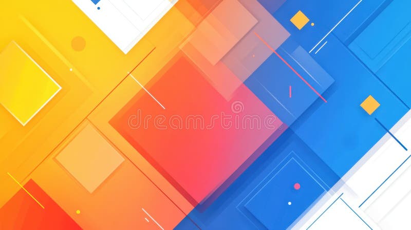 A Vivid Red and Blue Gradient Box Design, Perfect for Modern ...