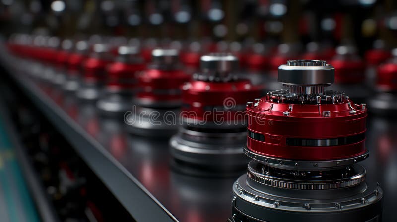 Vivid Red Camera Lens Closeup, a Detailed Exploration of Precision ...
