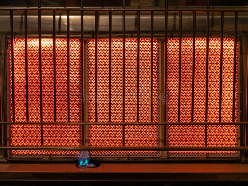 Vivid Red Front Panel of a Butane Stove Stock Photo - Image of power ...