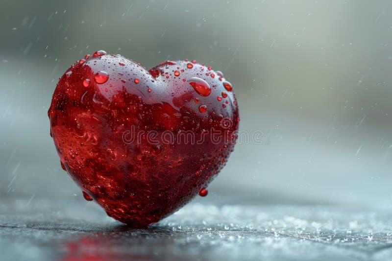 Vivid Red Heart Symbol on Immaculate White Background for Striking ...