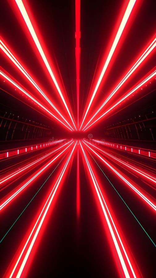 Vivid Red Laser Light Beam Pattern Stock Illustration - Illustration of ...