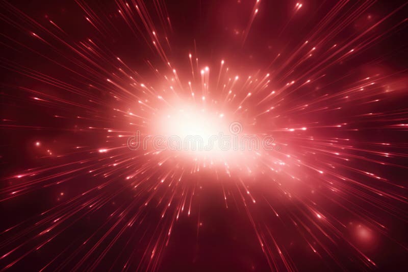 Red Cosmic Explosion Abstract Stock Illustration - Illustration of ...