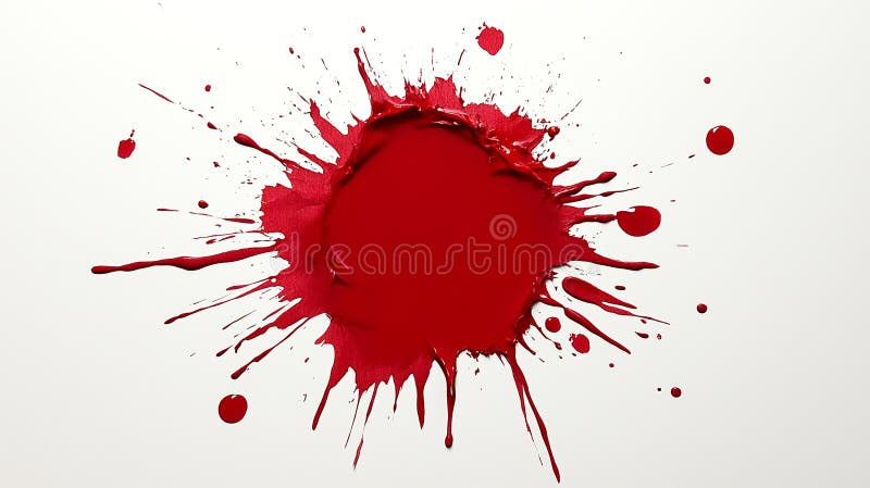 Vivid Red Splash on White Background Creates Striking Visual Impact ...