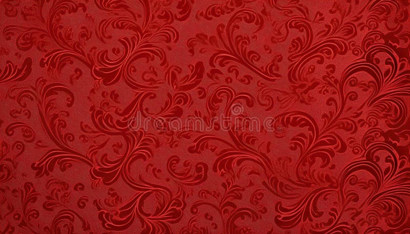 Stunning Seamless Texture of a Classic Red Wallpaper Pattern a Vibrant ...