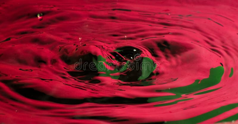 Vivid Red Water Drop and Splash Stock Photo - Image of crimson, high ...