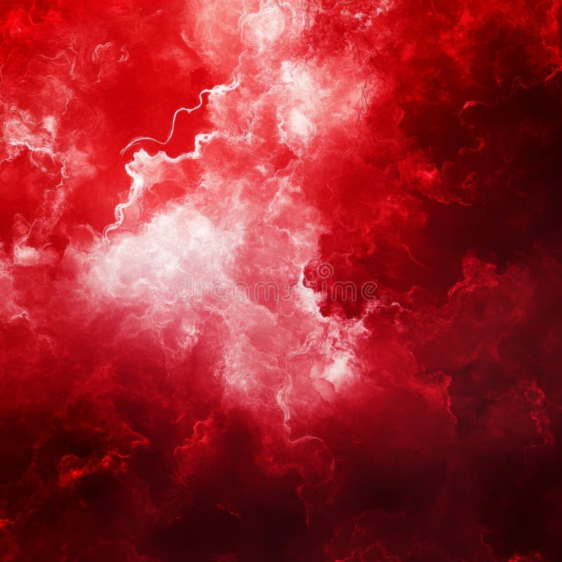Vivid Red White Abstract Cloud Texture Dynamic Patterns Stock Photos ...