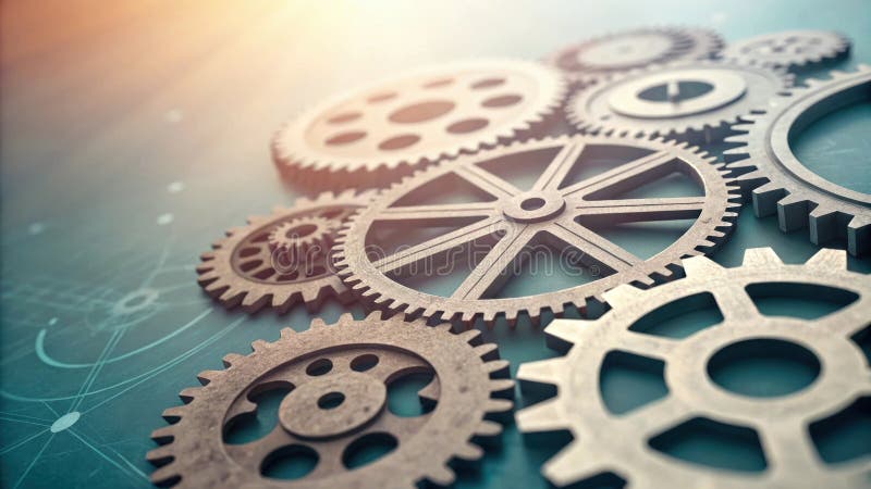 A Vivid Representation of Gears and Cogs Interlocking Seamlessly ...