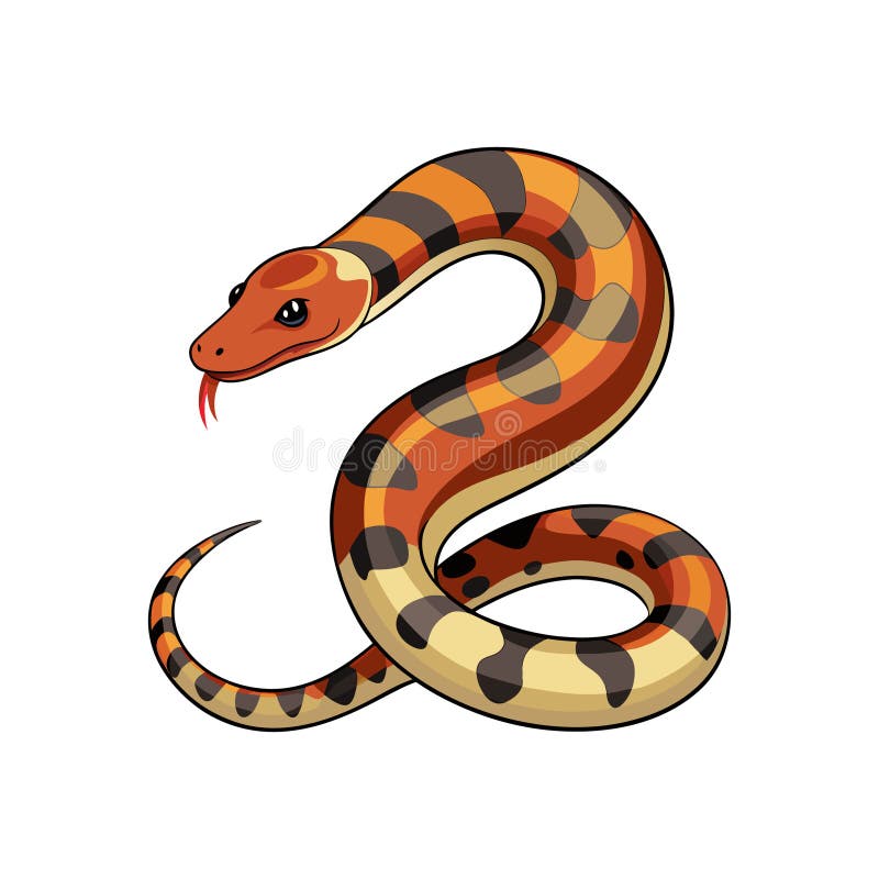 Vivid Representation of Kenyan Sand Boa in Nature Stock Illustration ...
