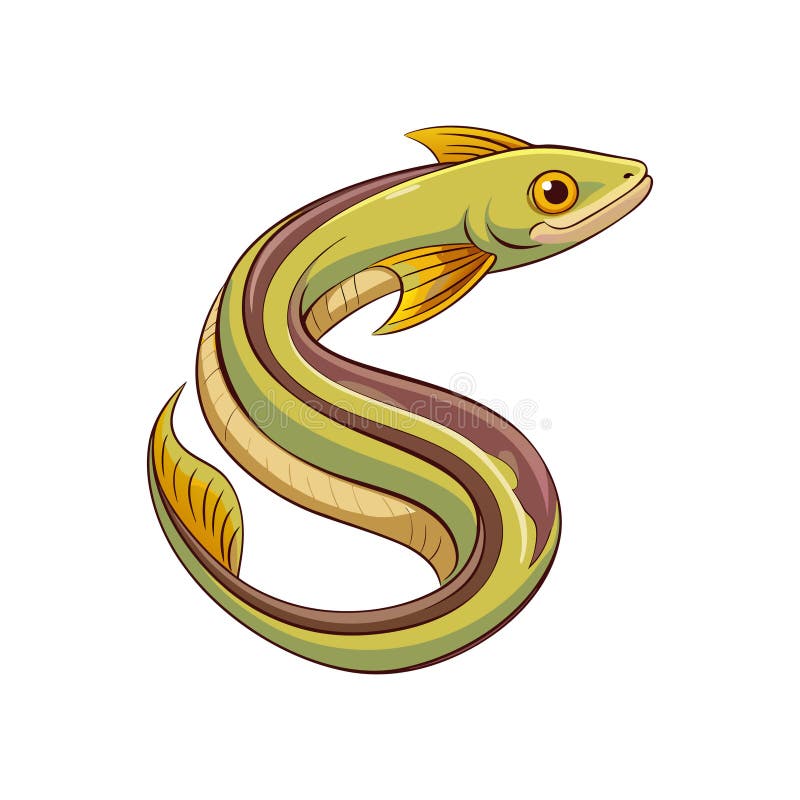 Vivid Sand Eel Fish Artwork Featuring Realistic Colors Stock ...