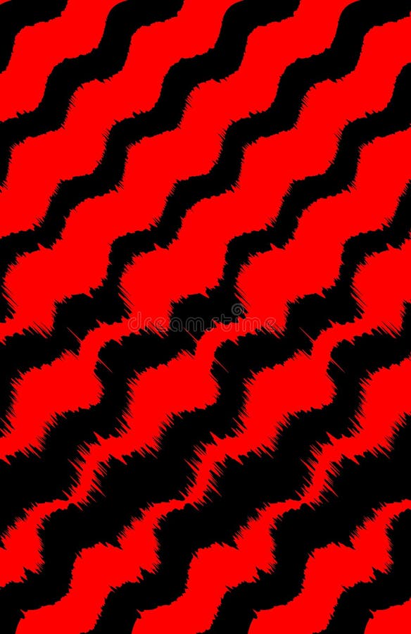 Vivid Scarlet Parallel Striped Design on a Black Background Stock ...