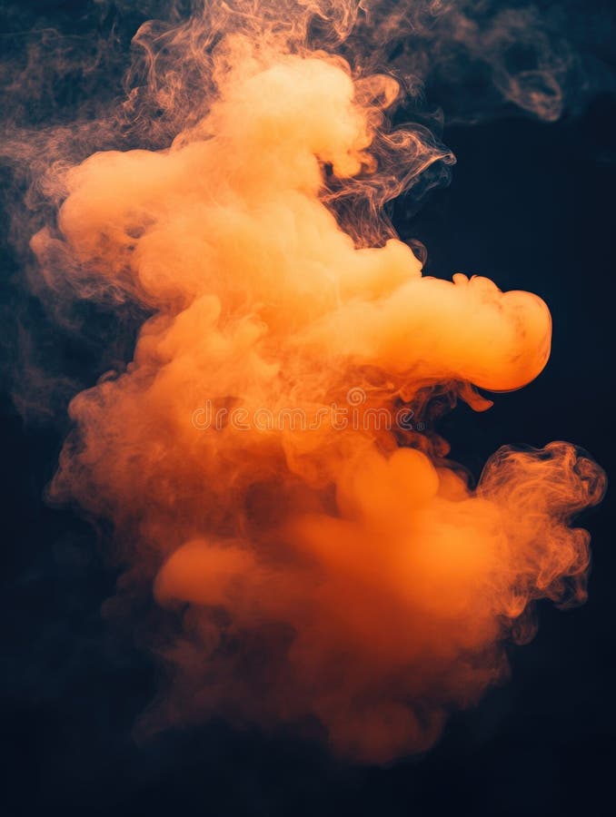 Vivid Smoke Explosion with a Dark Background Stock Image - Image of motion, explosion: 389171265