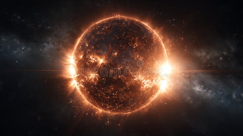 Vivid Solar Energy Burst Symbolizing Renewable Energy Innovation Stock ...