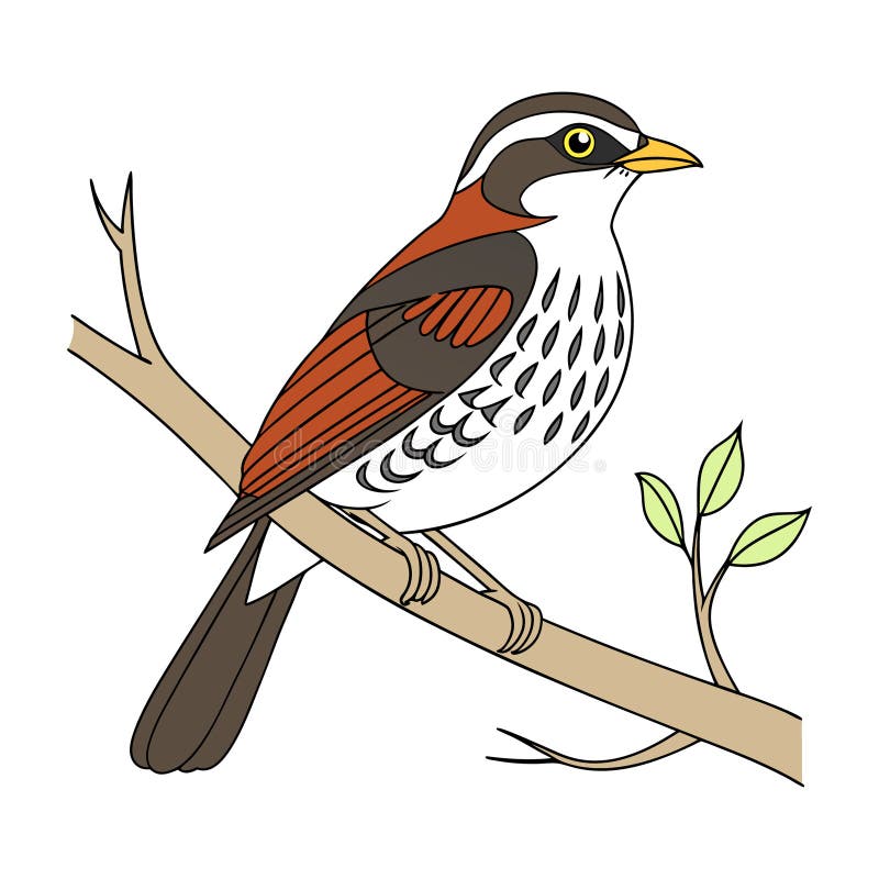Vivid Sora Bird Design stock illustration. Illustration of beautiful ...