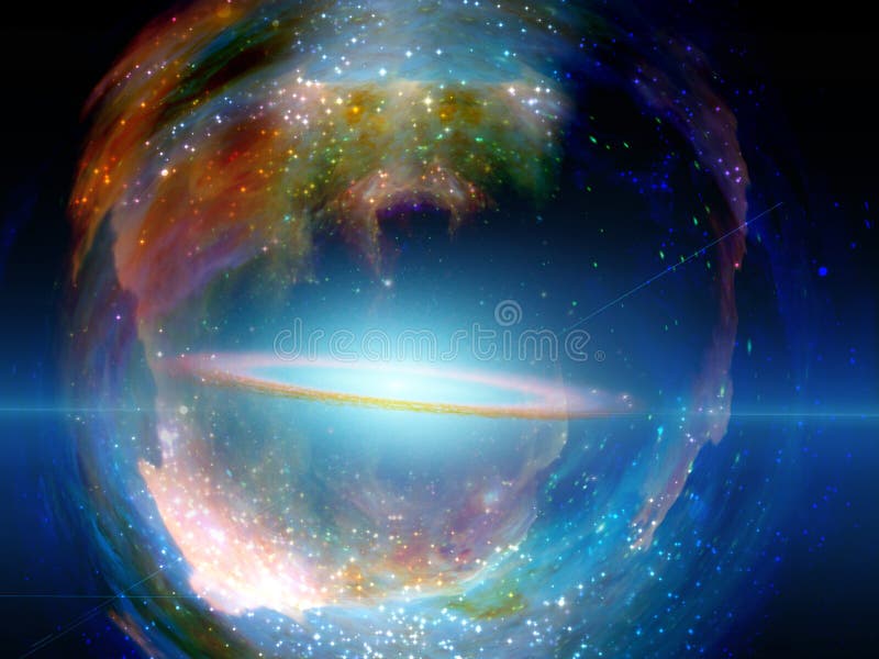 Vivid Space Background stock illustration. Illustration of cosmos ...