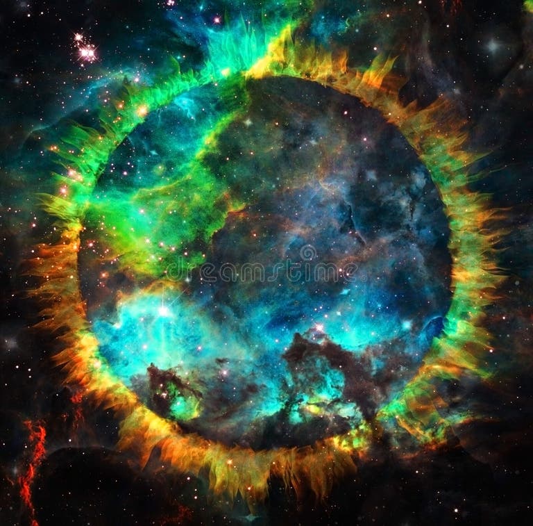 Vivid Space. 3D Rendering stock illustration. Illustration of fantasy ...