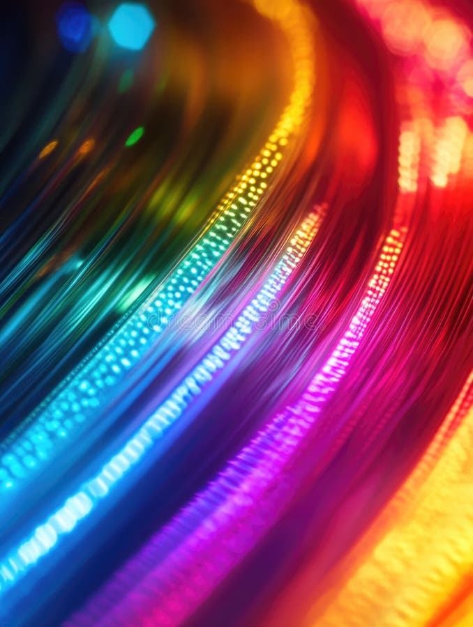 Vivid Spinning Disc with Colorful LED Lights Stock Image - Image of ...