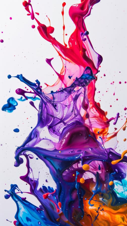 Vivid splash of colors stock photo. Image of liquid - 312567752