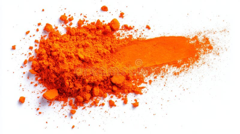 A Vivid Splash of Red Chili Powder on a White Surface. Stock Image ...