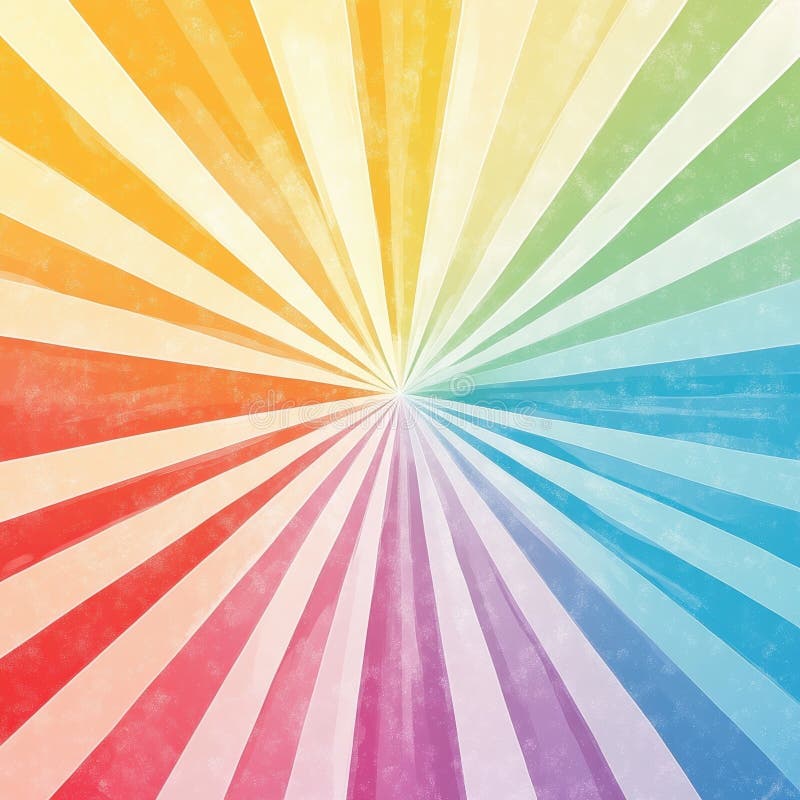Bright Starburst Pattern Radiating with Vibrant Colors Creating a ...