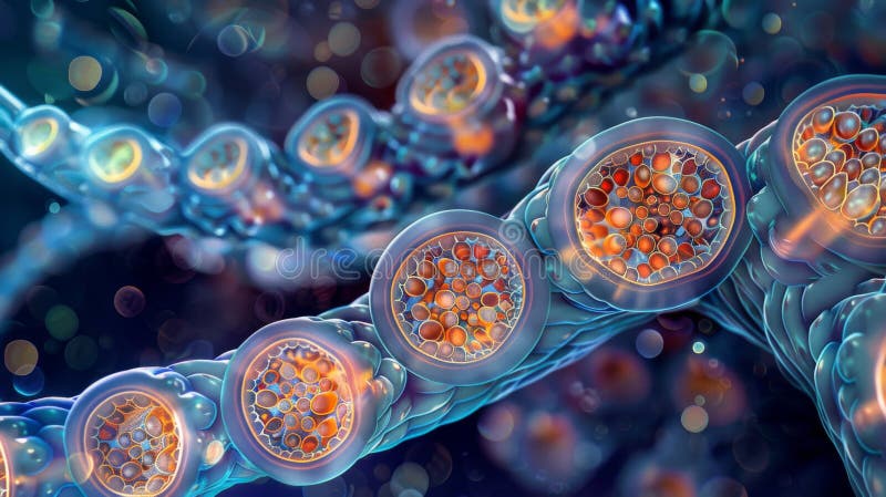 Vivid Synapse Network Close-Up - Neural Communication Concept Stock ...