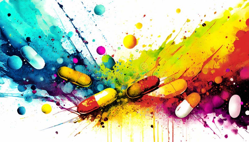 Vivid tablets stock illustration. Illustration of capsule - 311743879