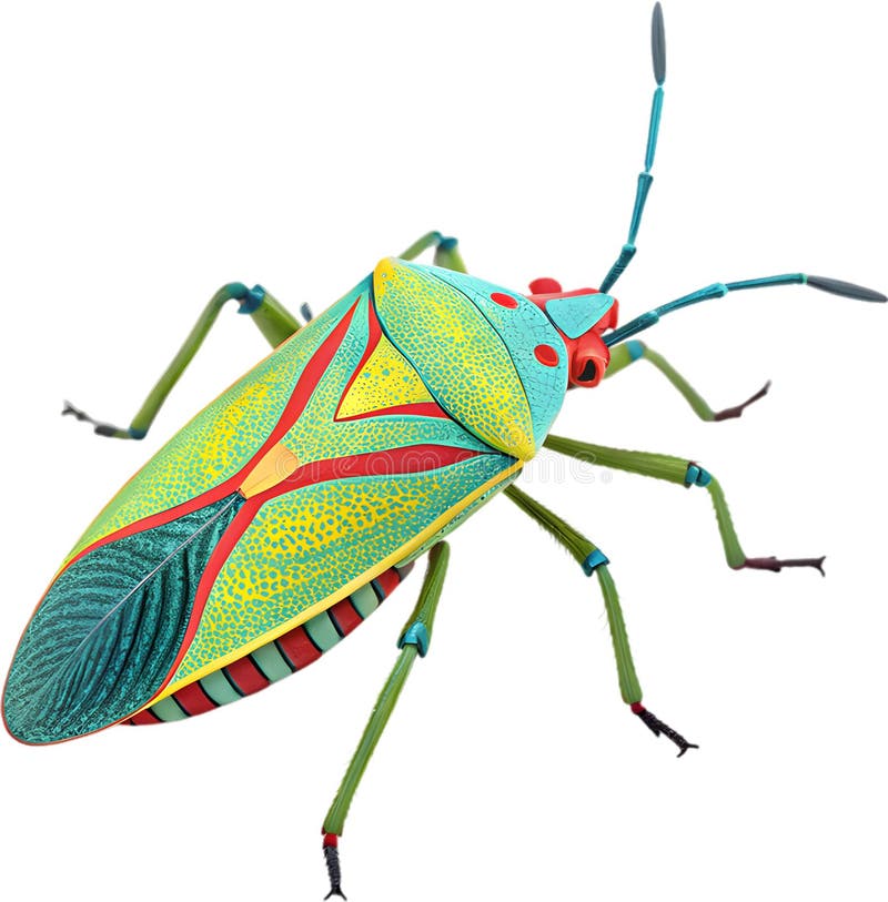 Vivid Thorn Bug Render, Sharp Precise Structure. Stock Illustration ...