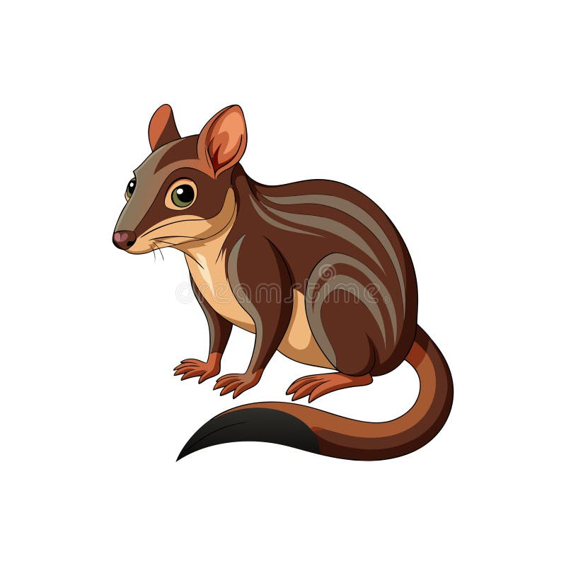 Vivid Tree Shrew Illustration for Projects Stock Illustration ...