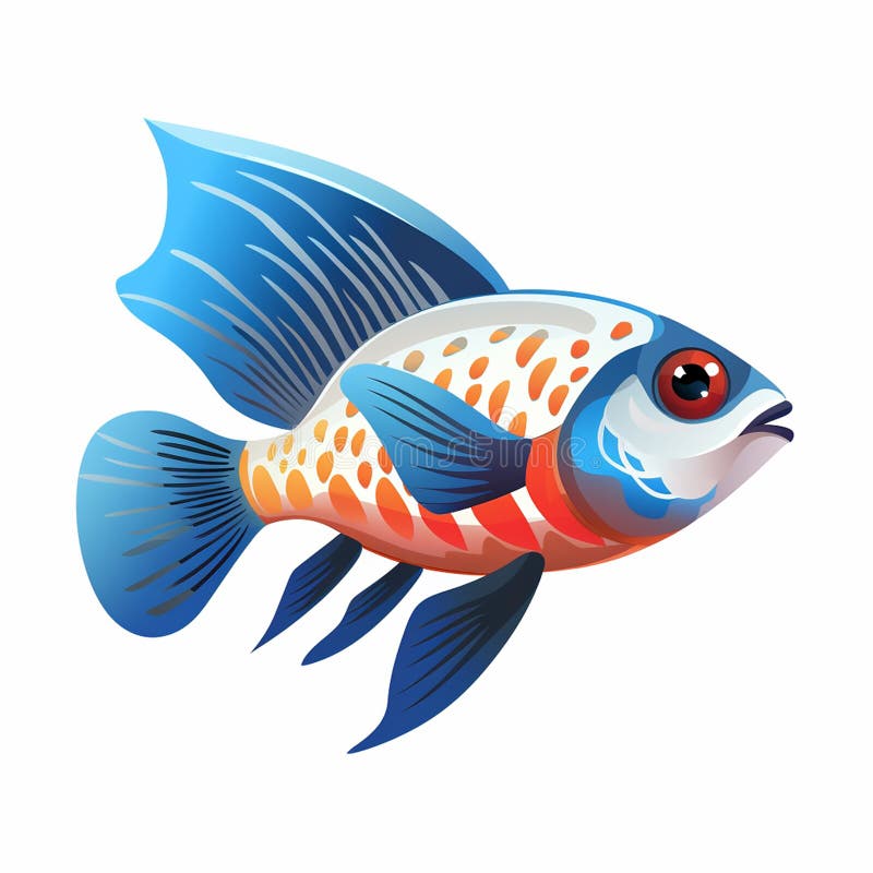 Vivid Tropical Fish Drawing Stock Illustration - Illustration of fish ...