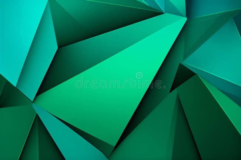 A Vivid Turquoise and Green Background with Sharp Angles Stock ...