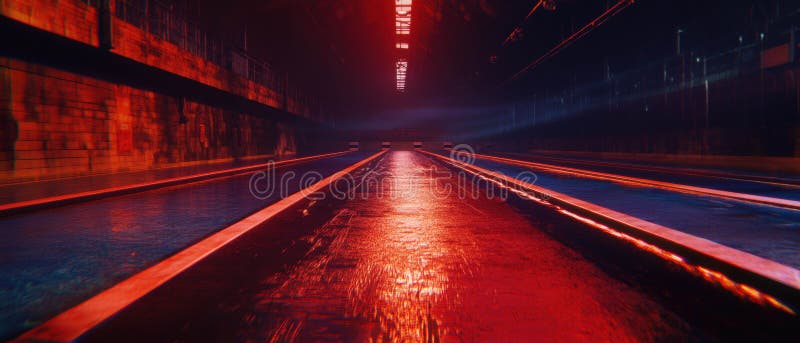 Vivid Underwater View of an Empty Hyper-realistic Backdrop Pool with ...