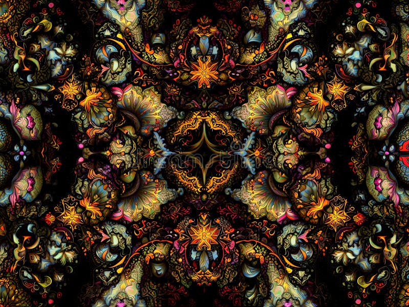 Vivid Unique Psychedelic Pattern, Texture, Wallpaper. Carpet Design ...