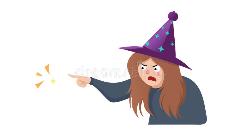 Pointing Witch Stock Illustrations – 363 Pointing Witch Stock ...