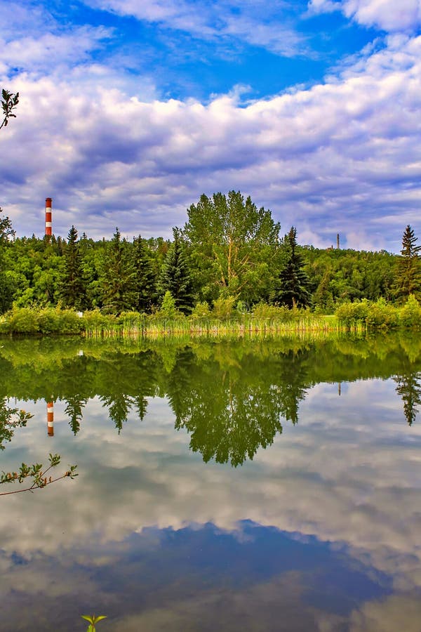 Scenic Edmonton Park Reflections Stock Photo - Image of tourism ...