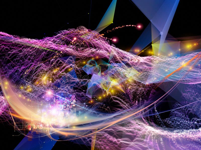 Vivid Virtual World stock illustration. Illustration of abstract ...