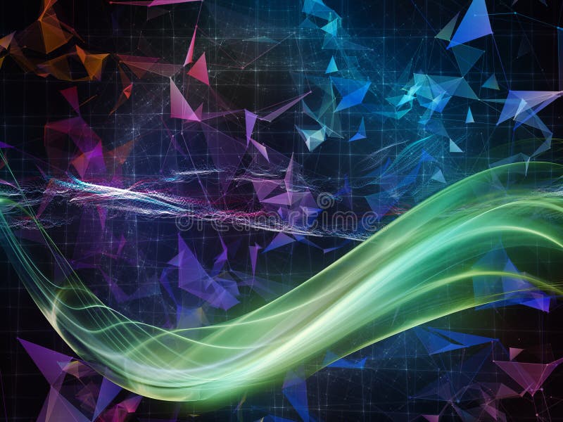 Vivid Virtual World stock illustration. Illustration of development ...