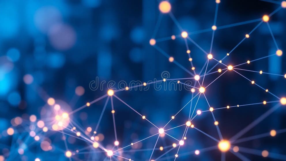 AI Neural Network Visualization with Interconnect Background Image ...