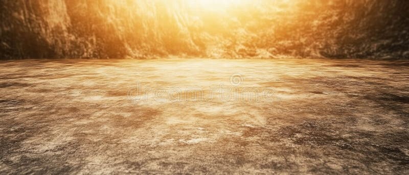 Vivid Volcanic Backdrop with Sleek Granite Surface Under Soft Cinematic ...